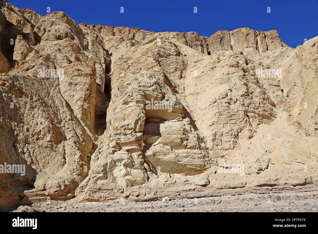 Cliffs of Golden Canyon - Death Valley National Park, California Stock ...