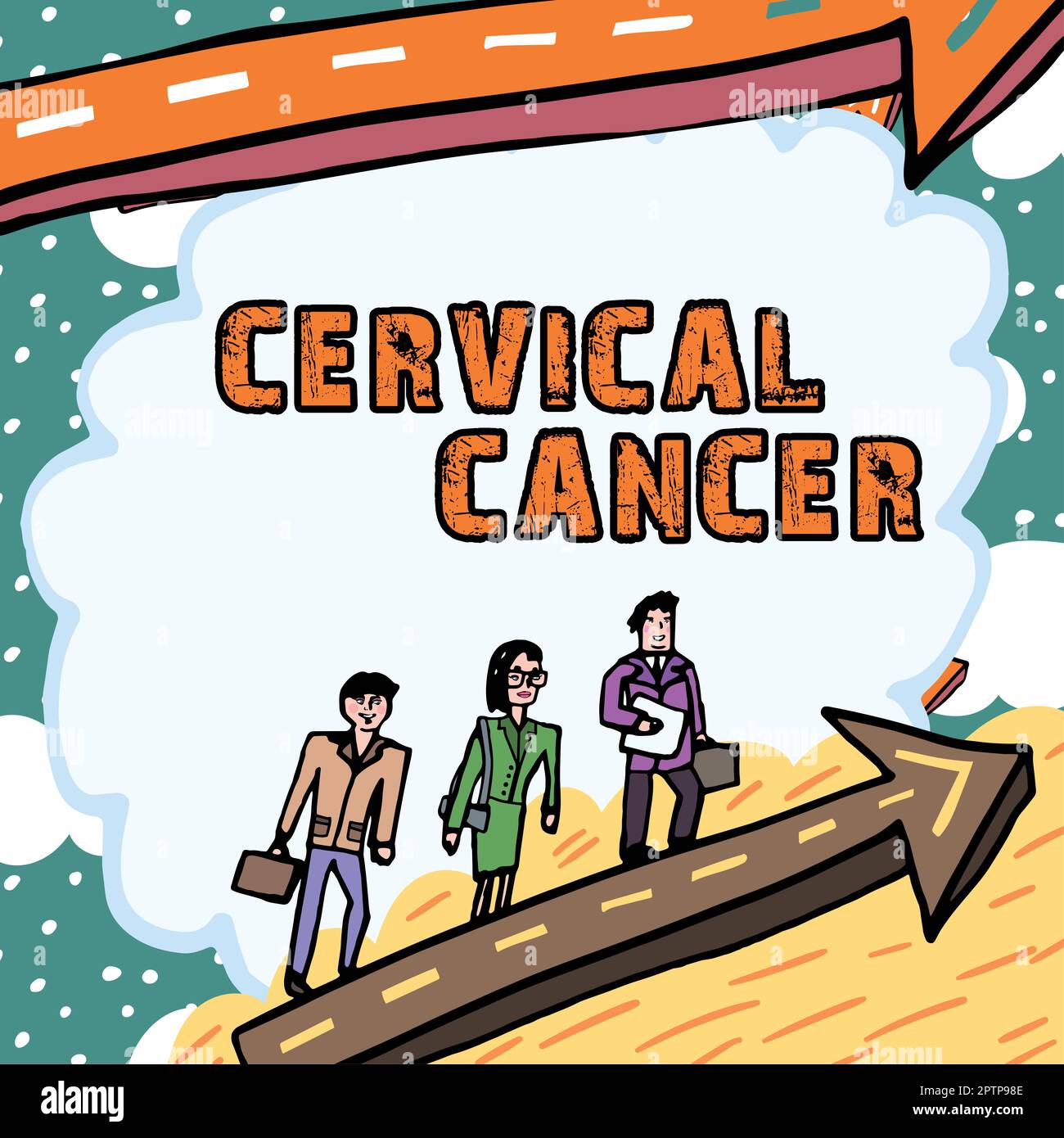 Hand writing sign Cervical Cancer, Business showcase type of cancer ...