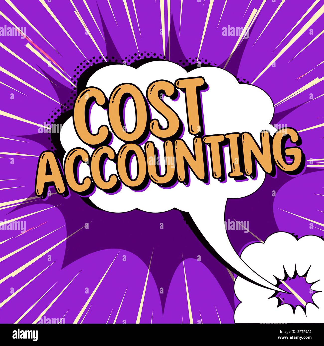 Text showing inspiration Cost Accounting, Conceptual photo the ...