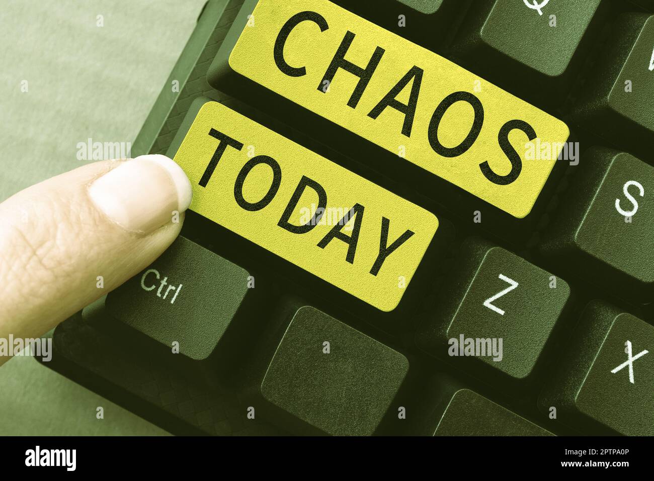 Hand writing sign Chaos, Business approach Complete disorder and great ...