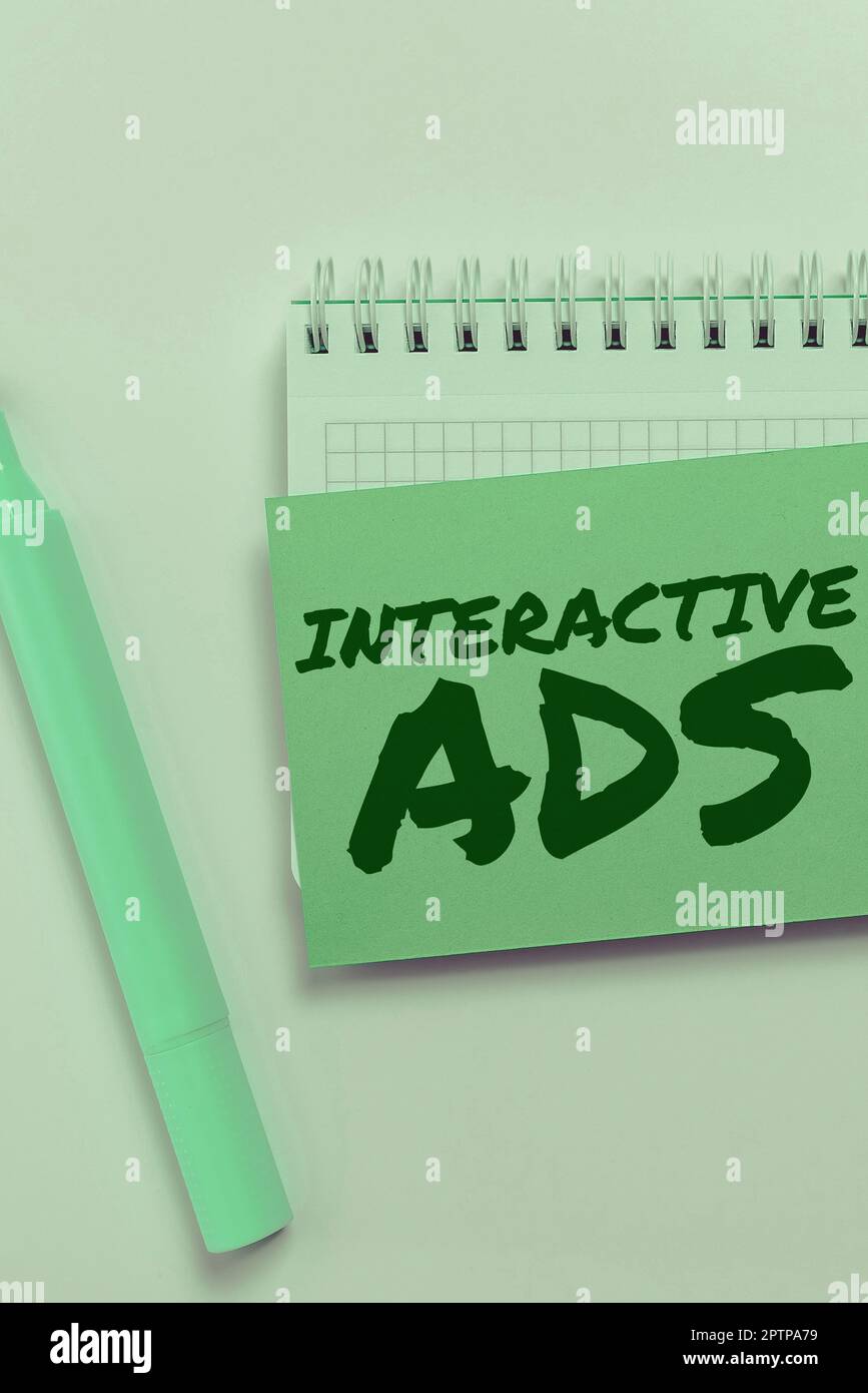 Conceptual display Interactive Ads, Concept meaning uses interactive ...