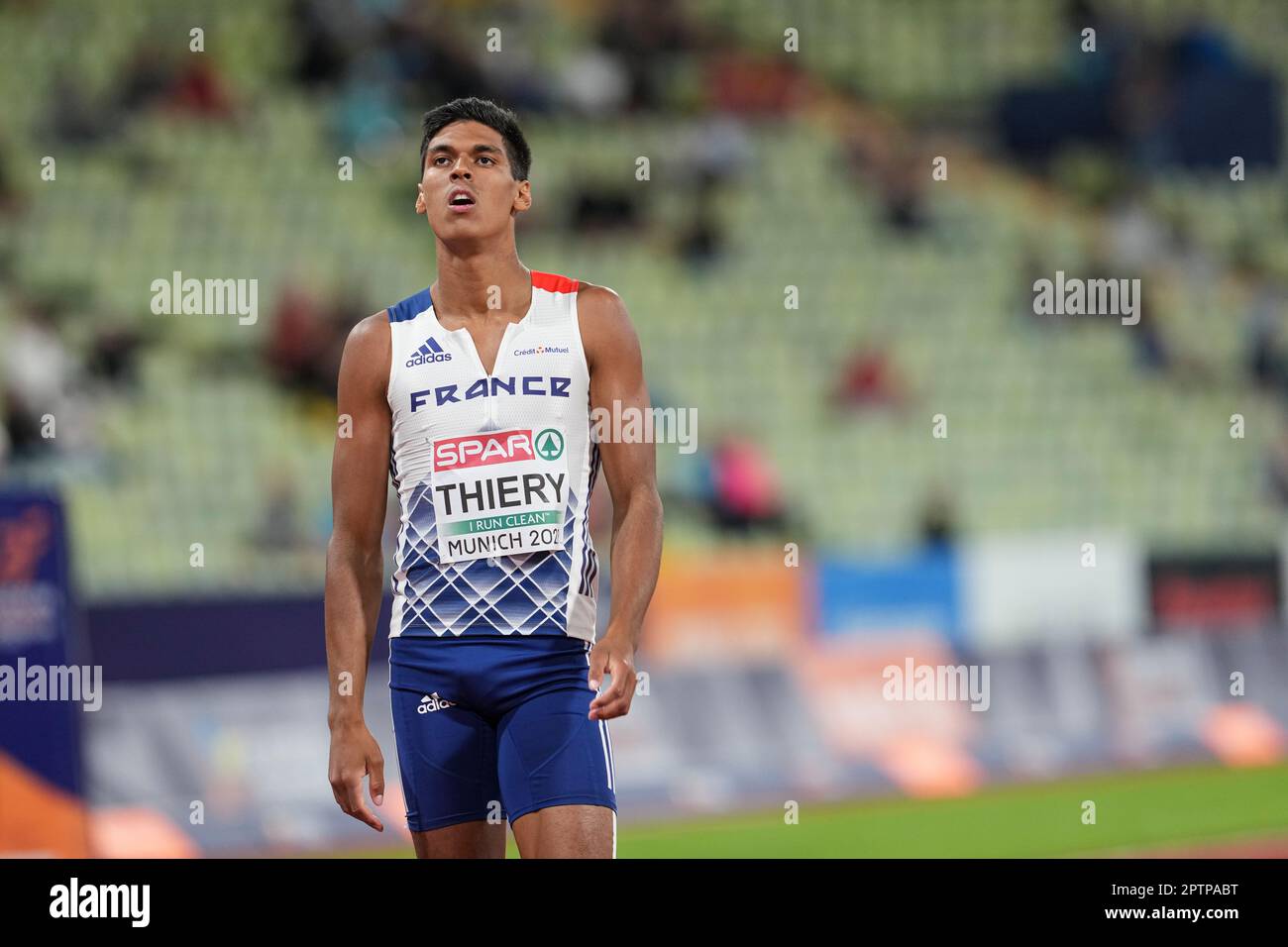 Baptiste Thiery participating in the 400 meters of the Decathlon of the ...