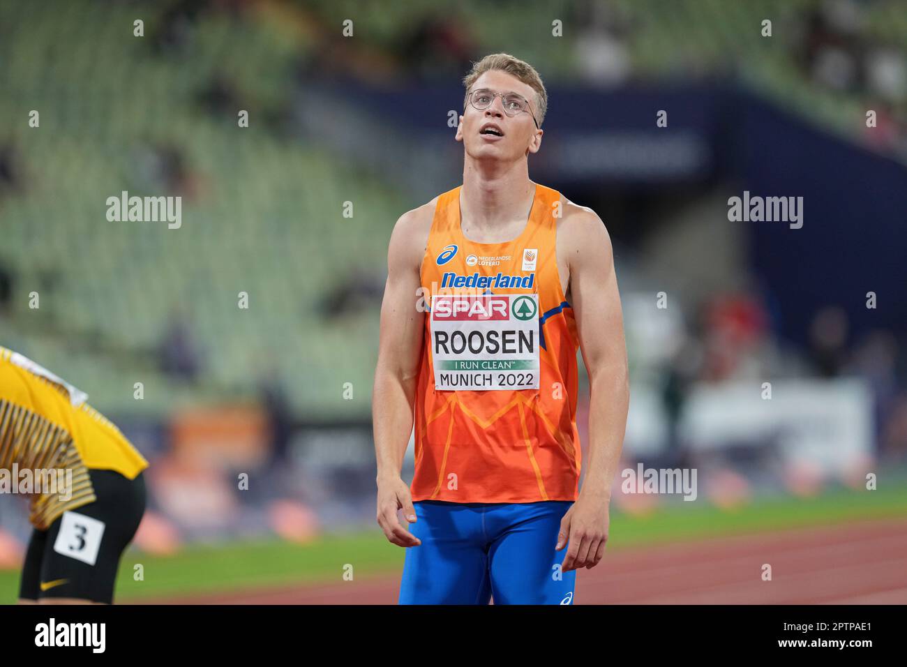 Sven Roosen participating in the 400 meters of the Decathlon of the ...