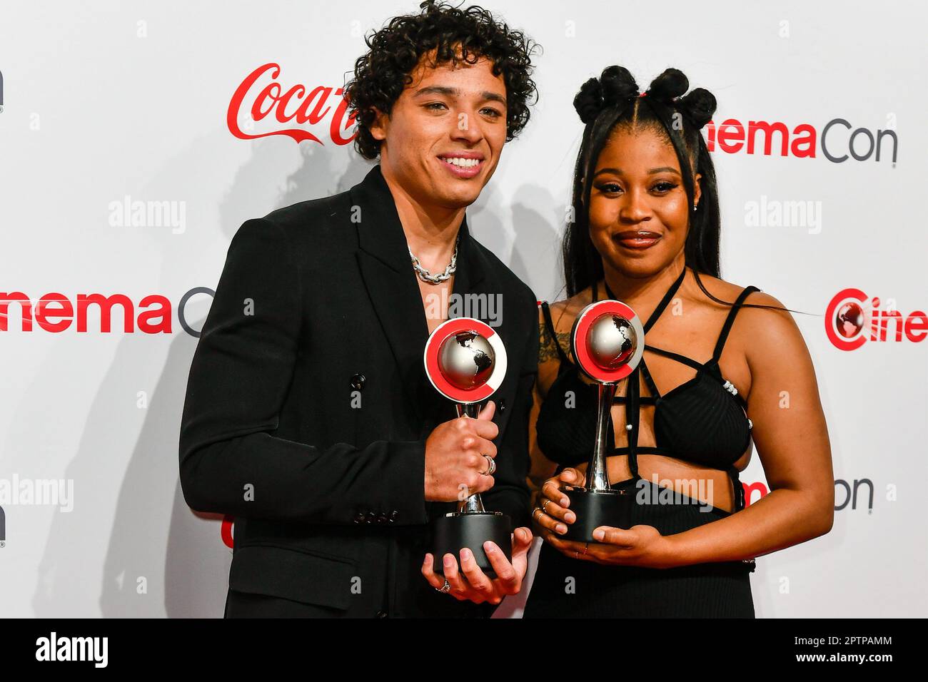 Las Vegas, NV, USA. 27th Apr, 2023. Anthony Ramos & Dominique Fishback ...