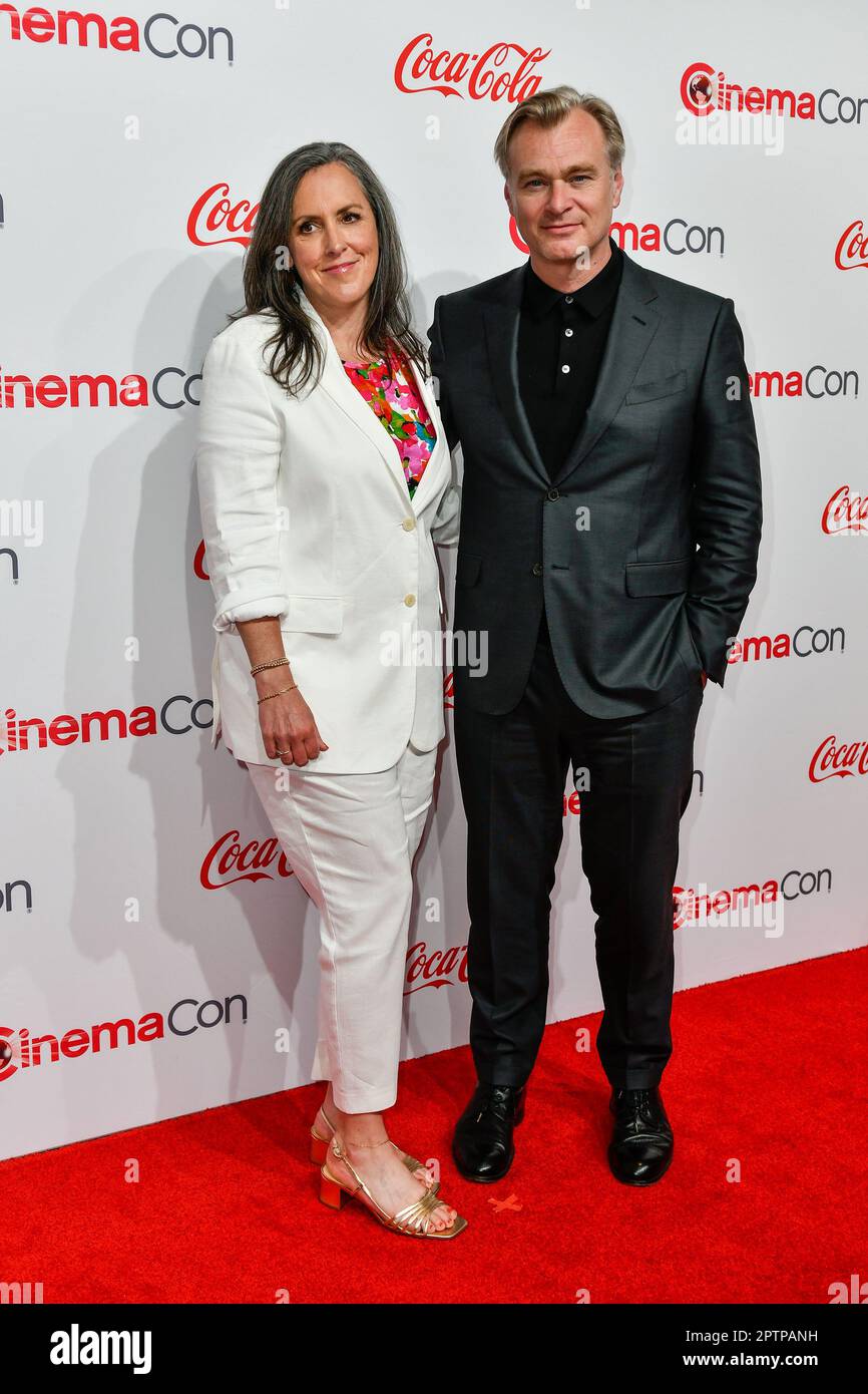 Las Vegas, NV, USA. 27th Apr, 2023. Emma Thomas & Christopher Nolan at ...