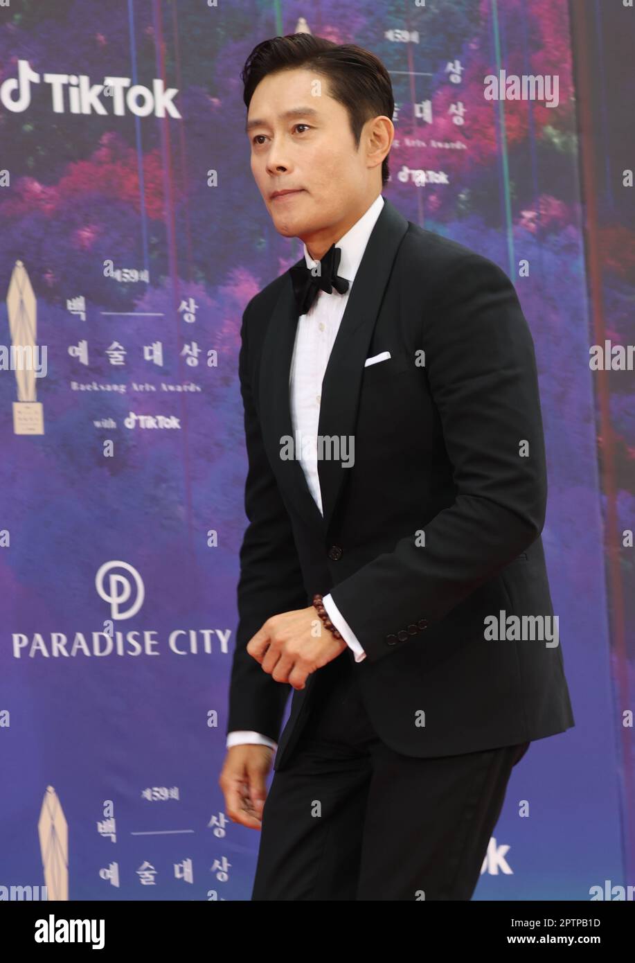 28th Apr, 2023. S. Korean actor Lee Byung-hun South Korean actor Lee Byung-hun poses for a photo ...