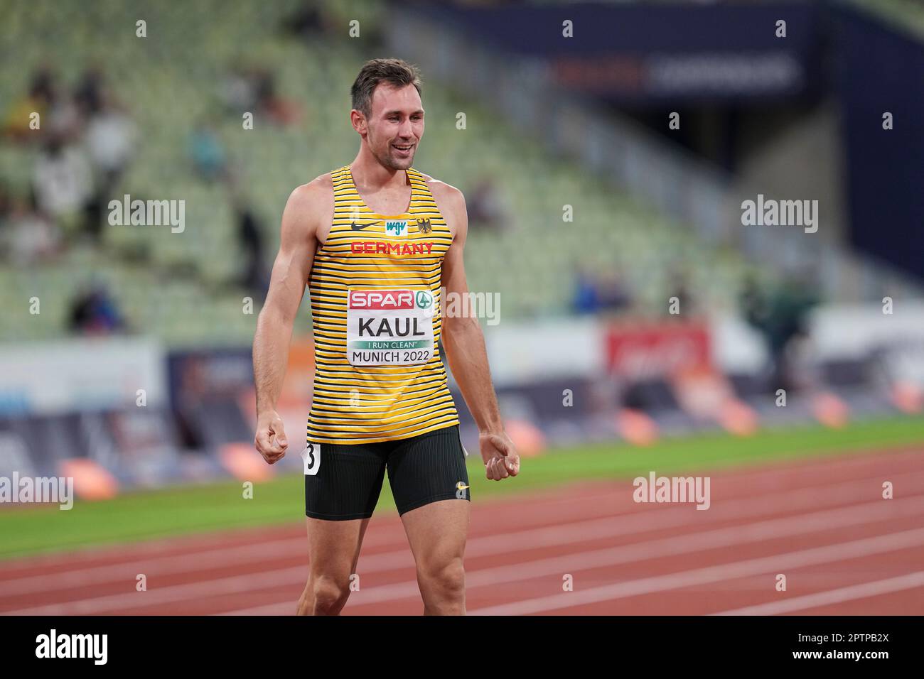 Niklas Kaul participating in the 400 meters of the Decathlon of the ...
