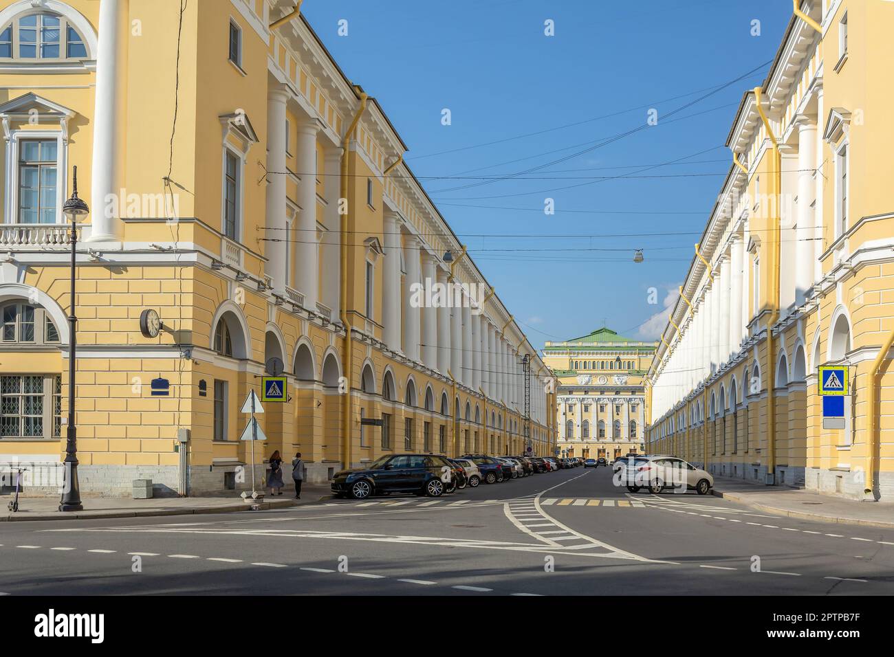 Saint Petersburg, Architect Rossi Street, an example of classical ...