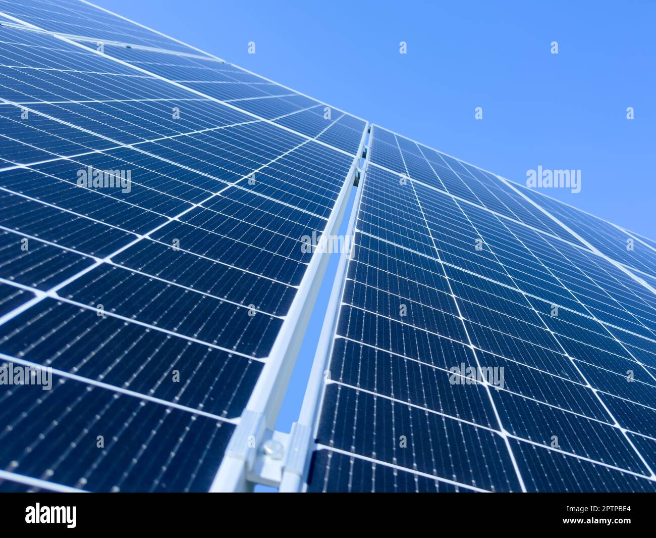 Blue Solar panel background texture. Solar panels pattern for ...