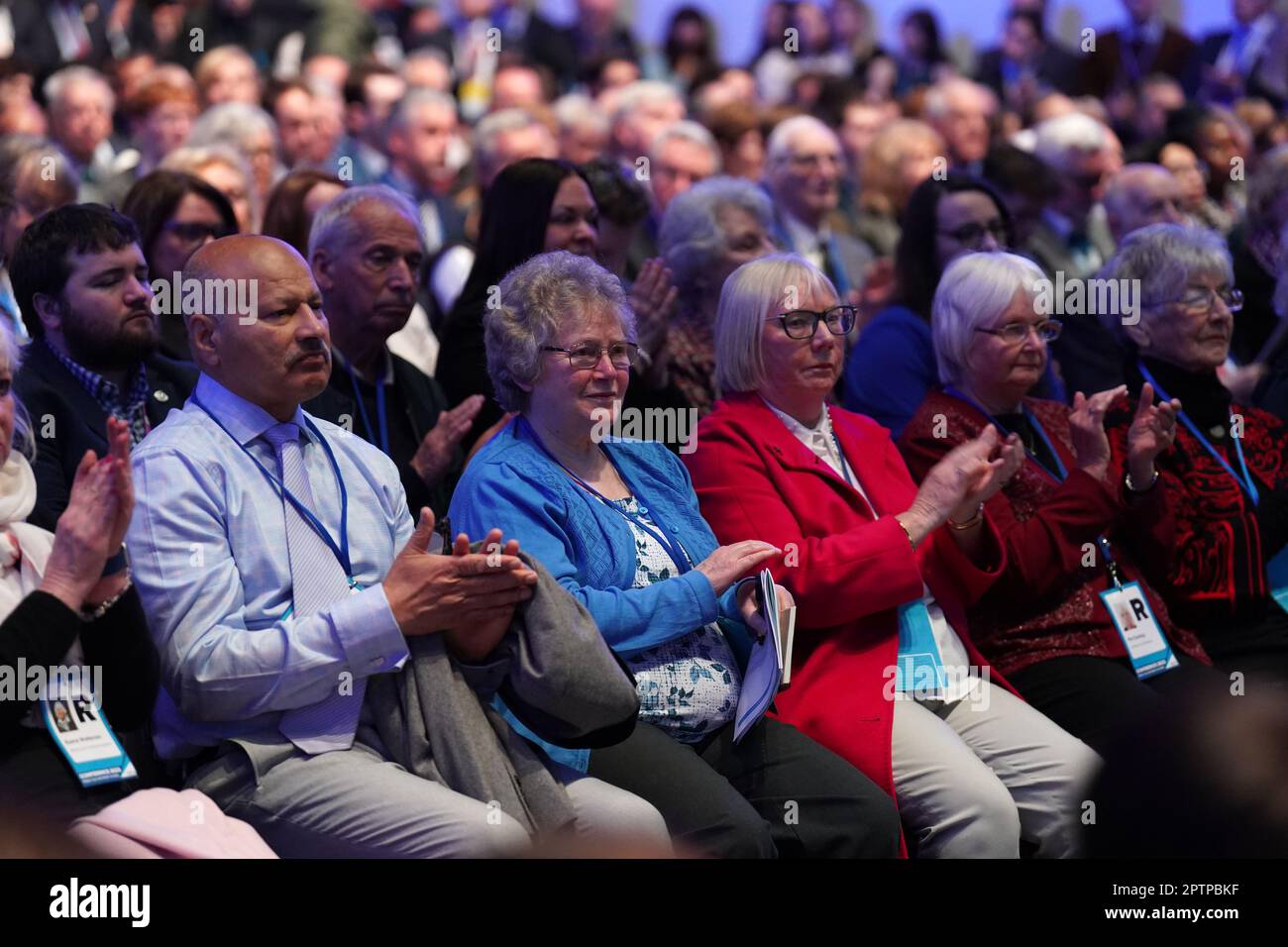 The audience listen to speakers on the first day of the Scottish ...
