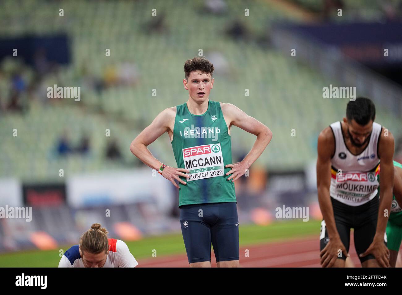 Luke MCCANN participating in the. 1500 meters of the European Athletics ...