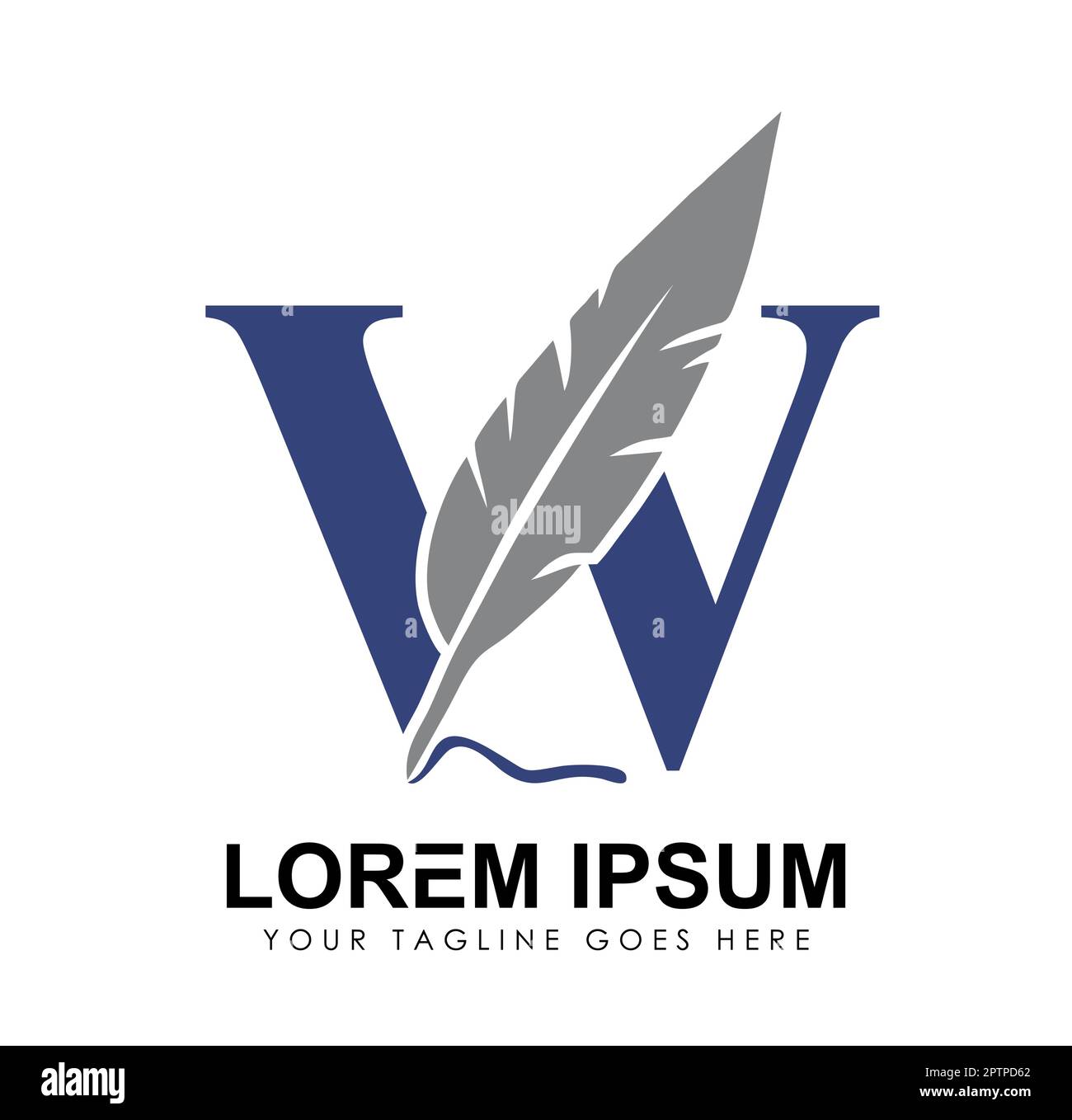 Leather Monogram Logo Letter W Stock Vector Image & Art - Alamy