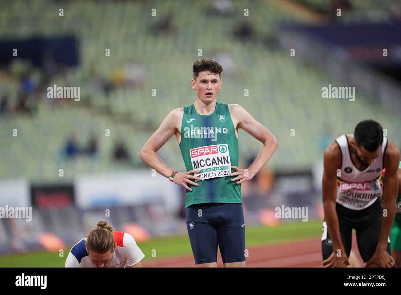 Luke MCCANN participating in the. 1500 meters of the European Athletics ...