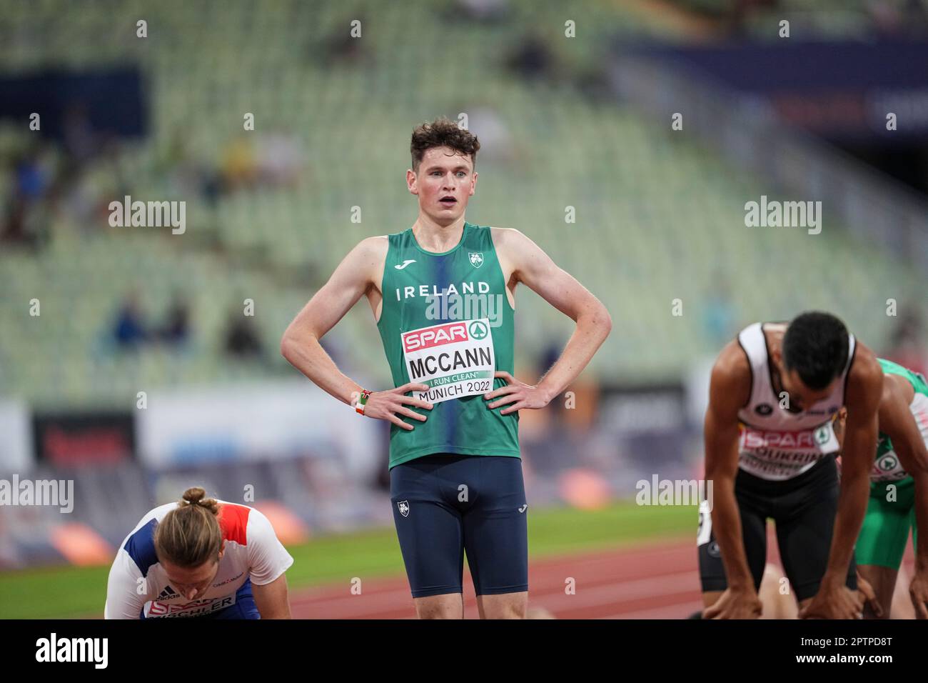 Luke MCCANN participating in the. 1500 meters of the European Athletics ...