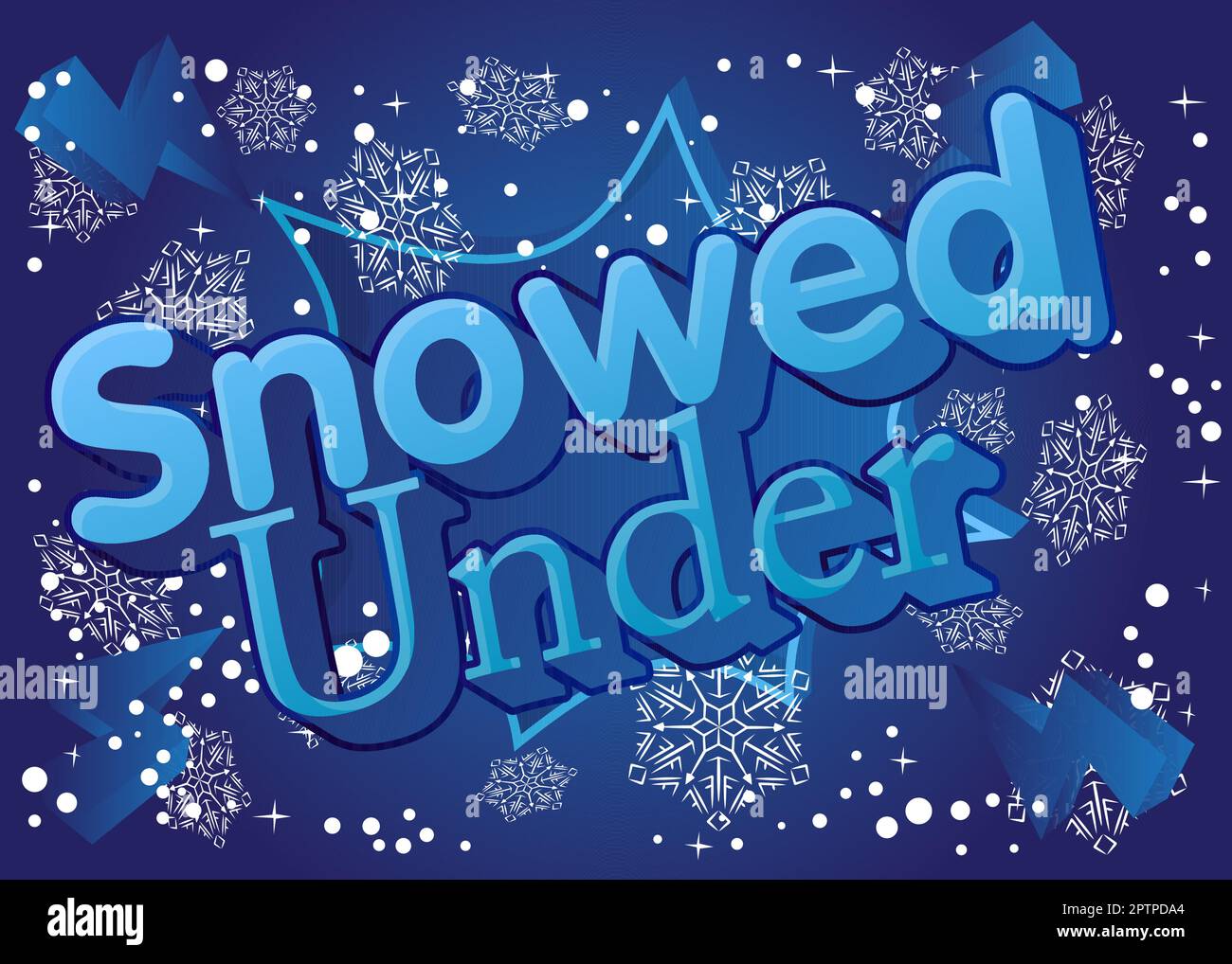 Snowed under Stock Vector Images - Alamy