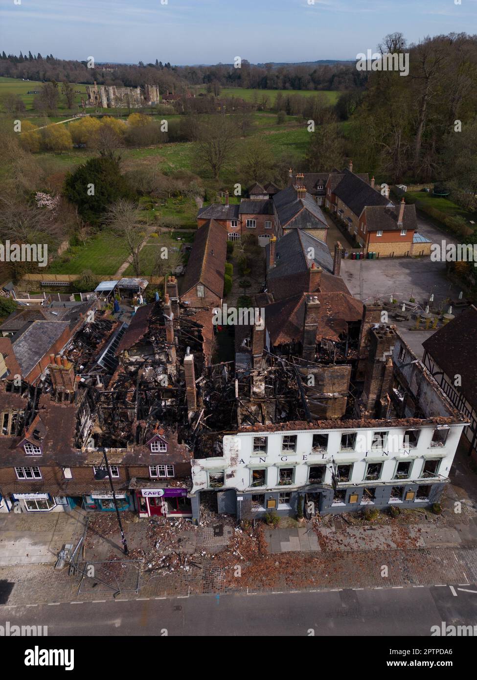 Midhurst, West Sussex England, 9th April 2023. A general view looking ...