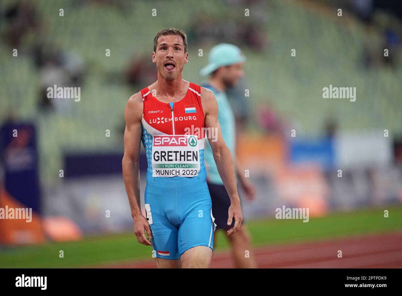 Charles Grethen participating in the. 1500 meters of the European ...