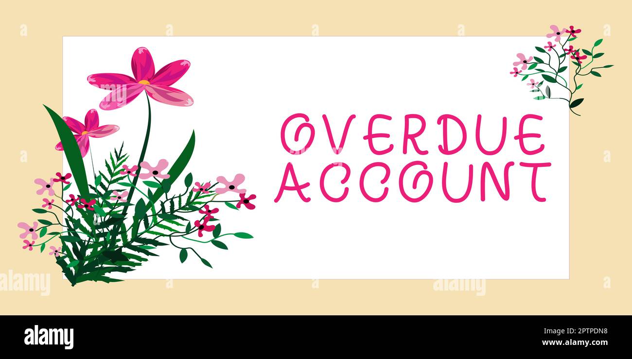 Inspiration showing sign Overdue Account, Business concept loans and ...