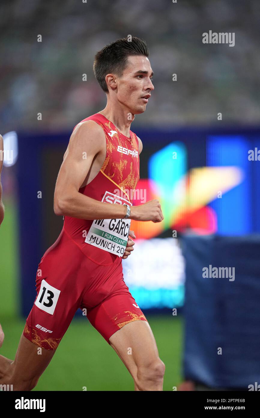 Mario García participating in the. 1500 meters of the European ...
