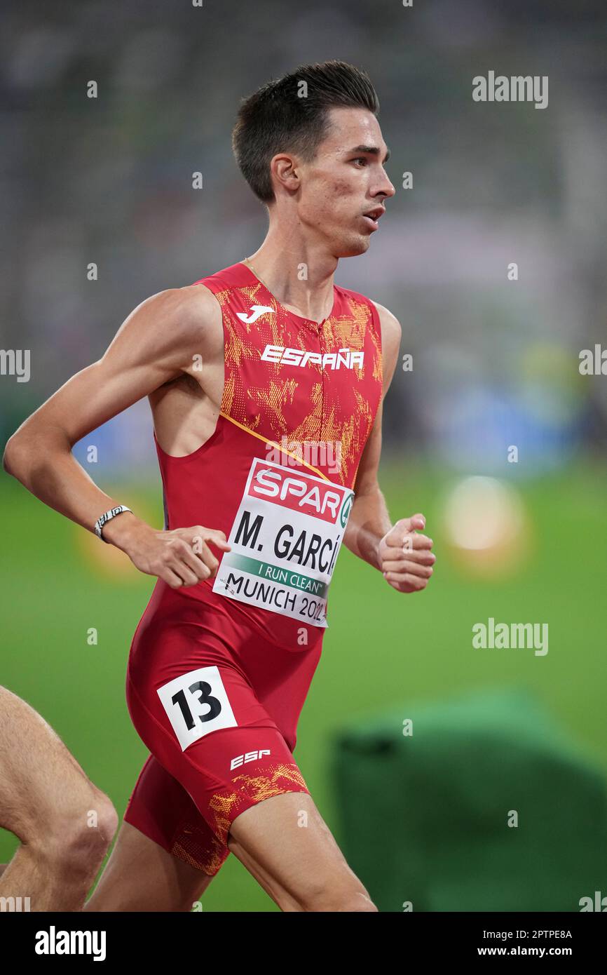 Mario García participating in the. 1500 meters of the European ...