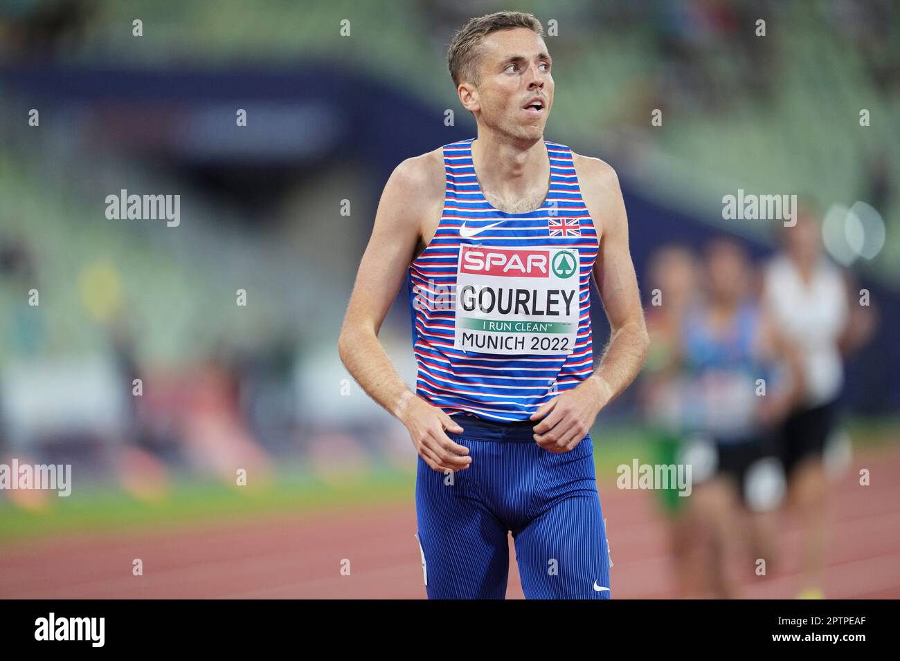 Neil Gourley participating in the. 1500 meters of the European ...