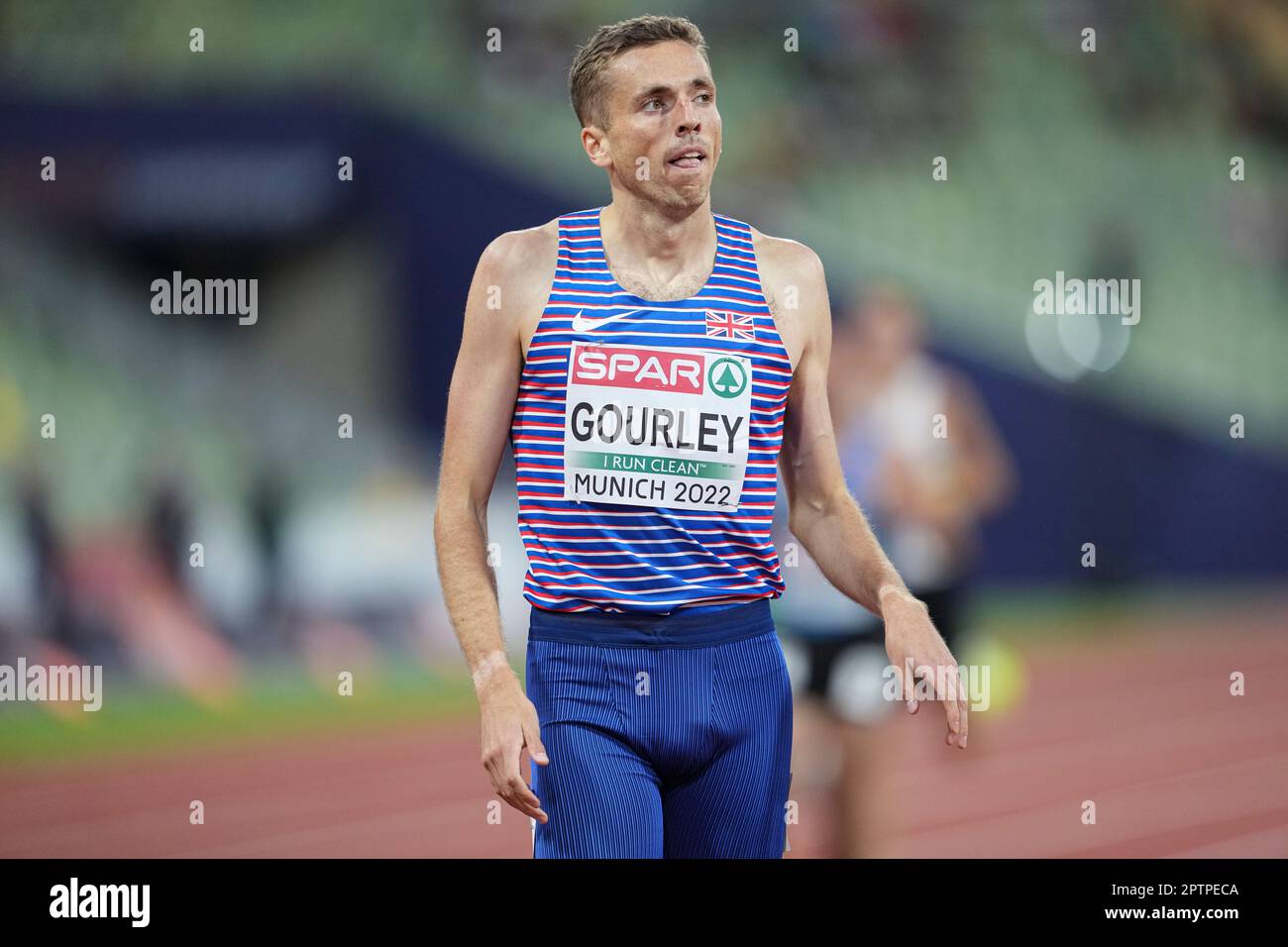 Neil Gourley participating in the. 1500 meters of the European ...