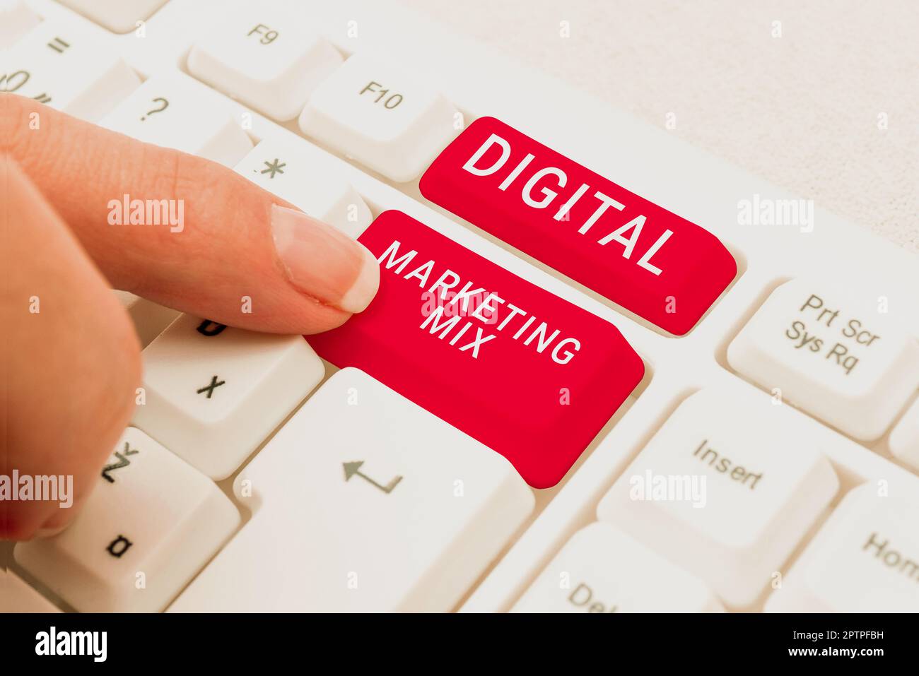 Hand writing sign Digital Marketing Mix, Conceptual photo Set of ...