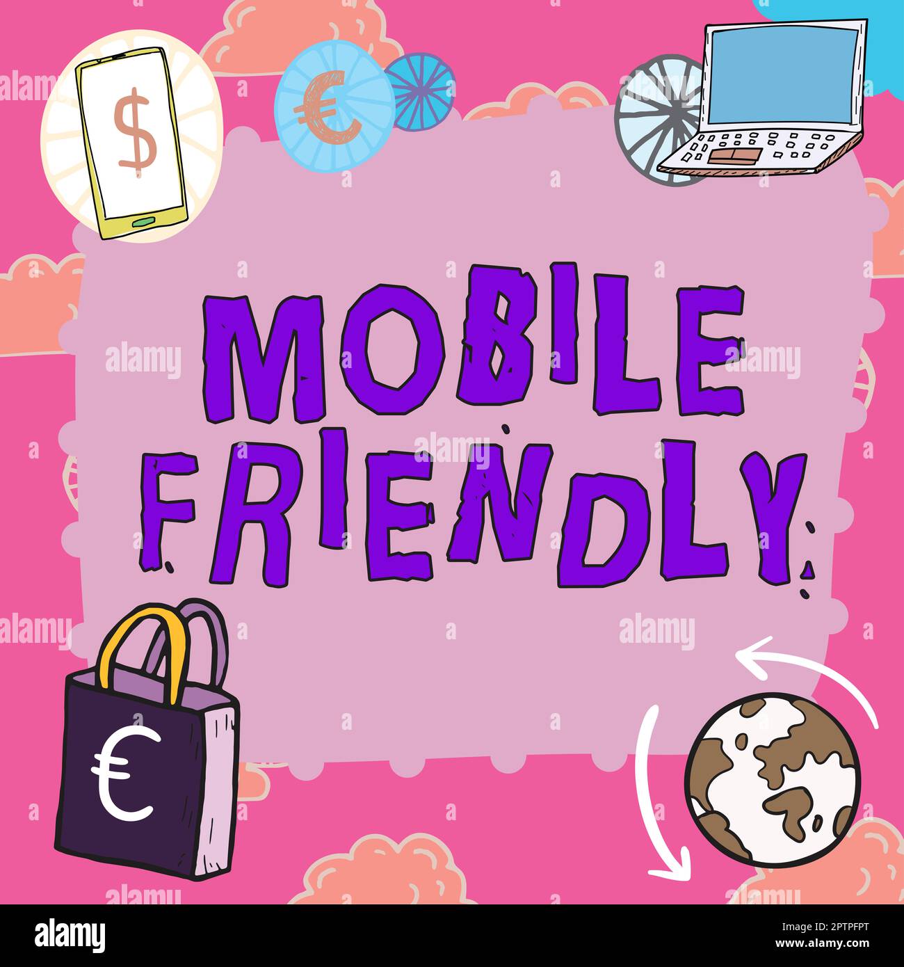 Writing displaying text Mobile Friendly, Business idea website is ... Writing displaying text Mobile Friendly, Business idea website is ...