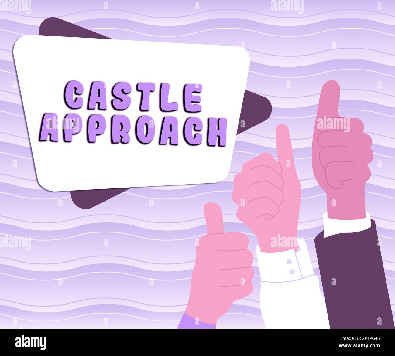 Text showing inspiration Castle Approach, Concept meaning Fortified place built by nobles Home ...