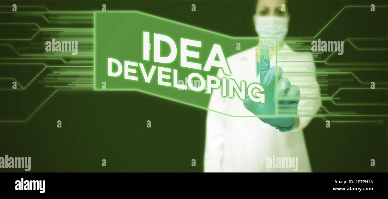 Handwriting text Idea Developing, Conceptual photo innovating the ...