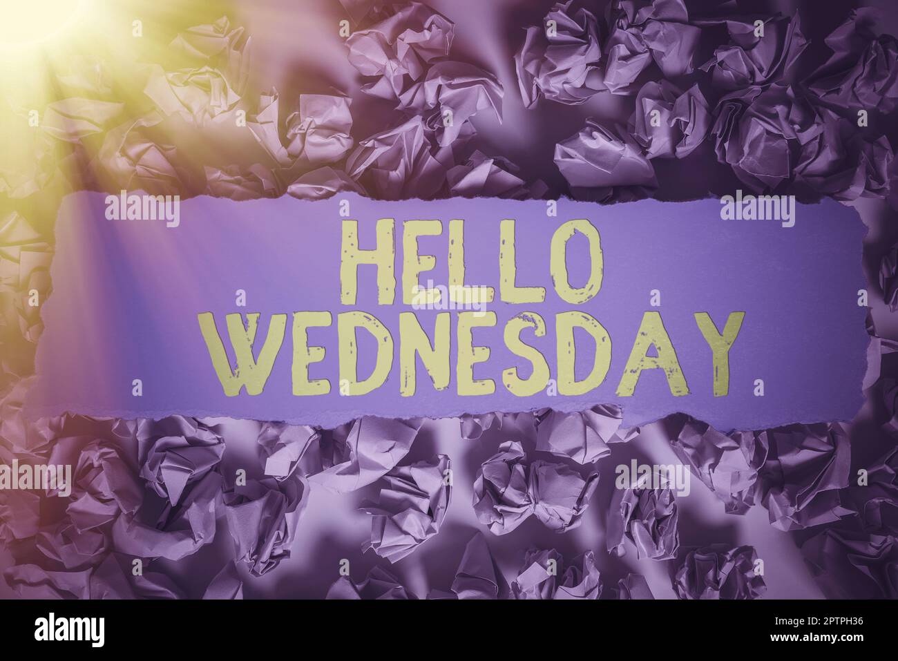 Text showing inspiration Hello Wednesday, Business idea Hump day Middle ...