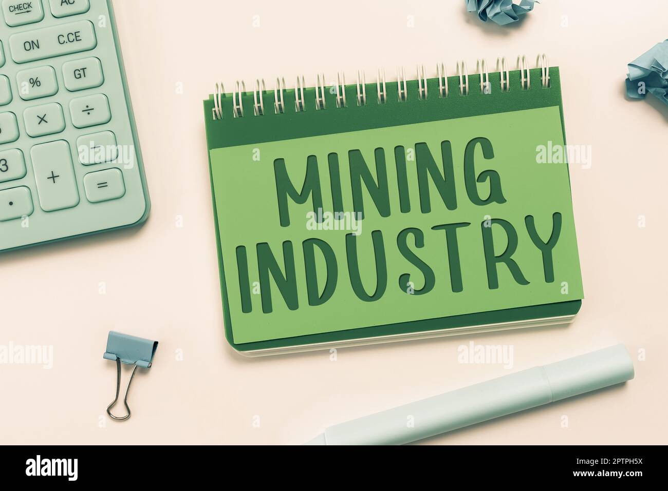 Text showing inspiration Mining Industry, Word Written on extraction of ...