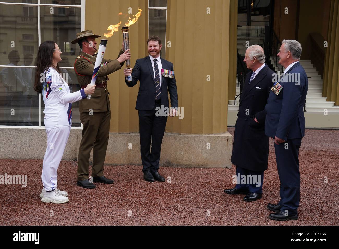 King Charles III (second right) attends the start of the Australian ...