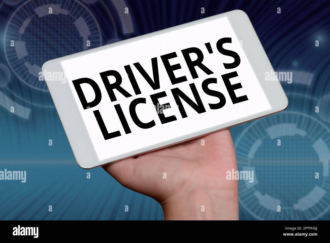Conceptual display Driver S License, Word for a document permitting a ...