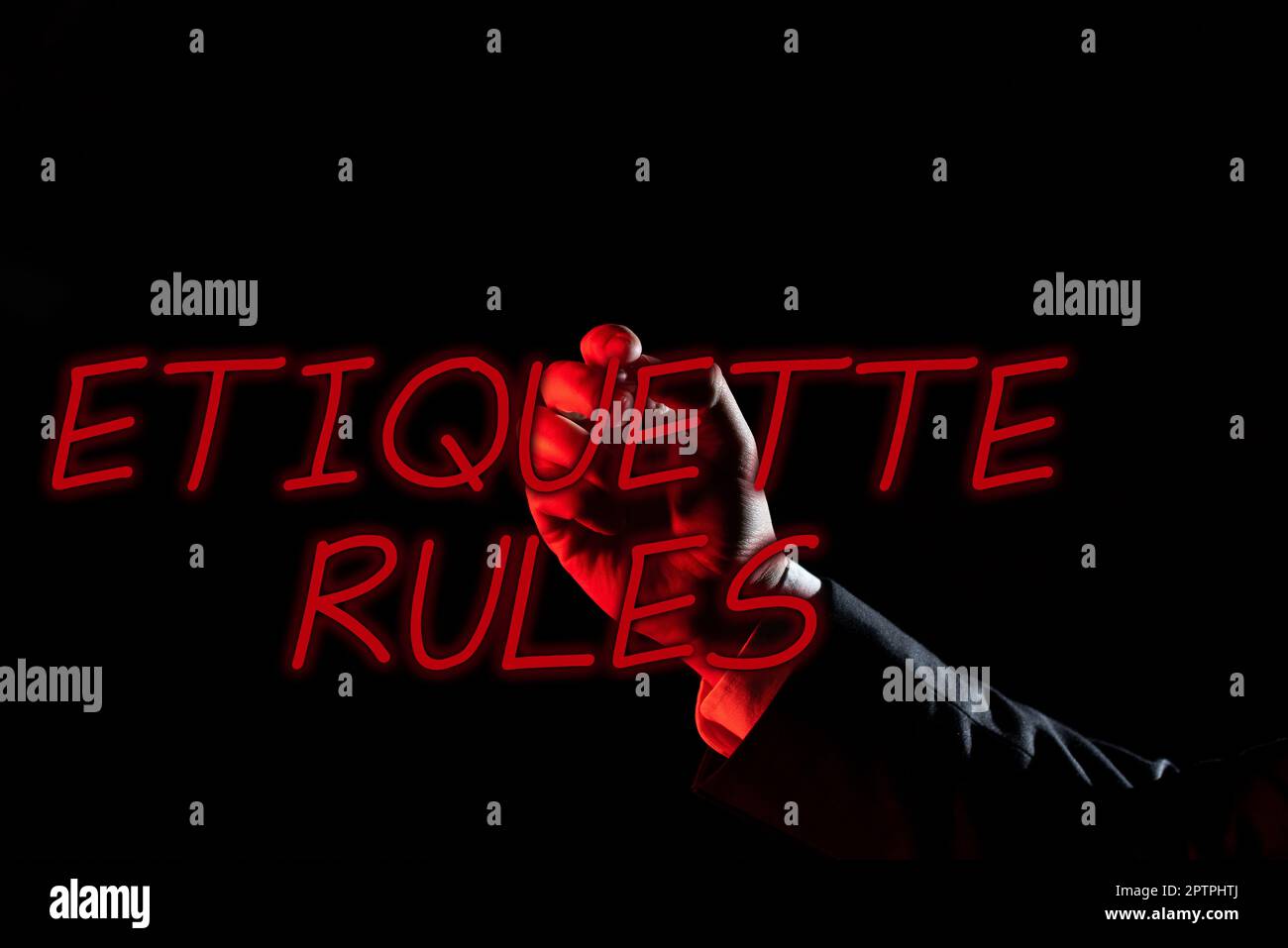 Inspiration showing sign Etiquette Rules, Word for customs that control ...