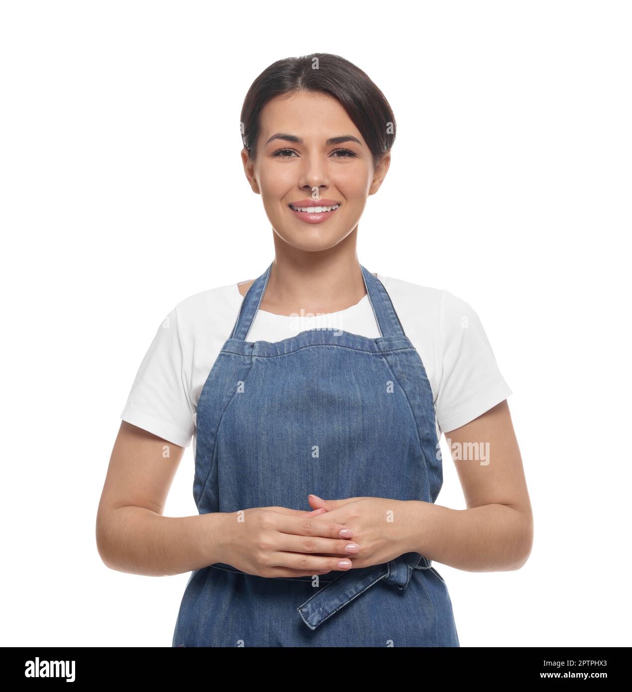 Blue apron hi-res stock photography and images - Alamy