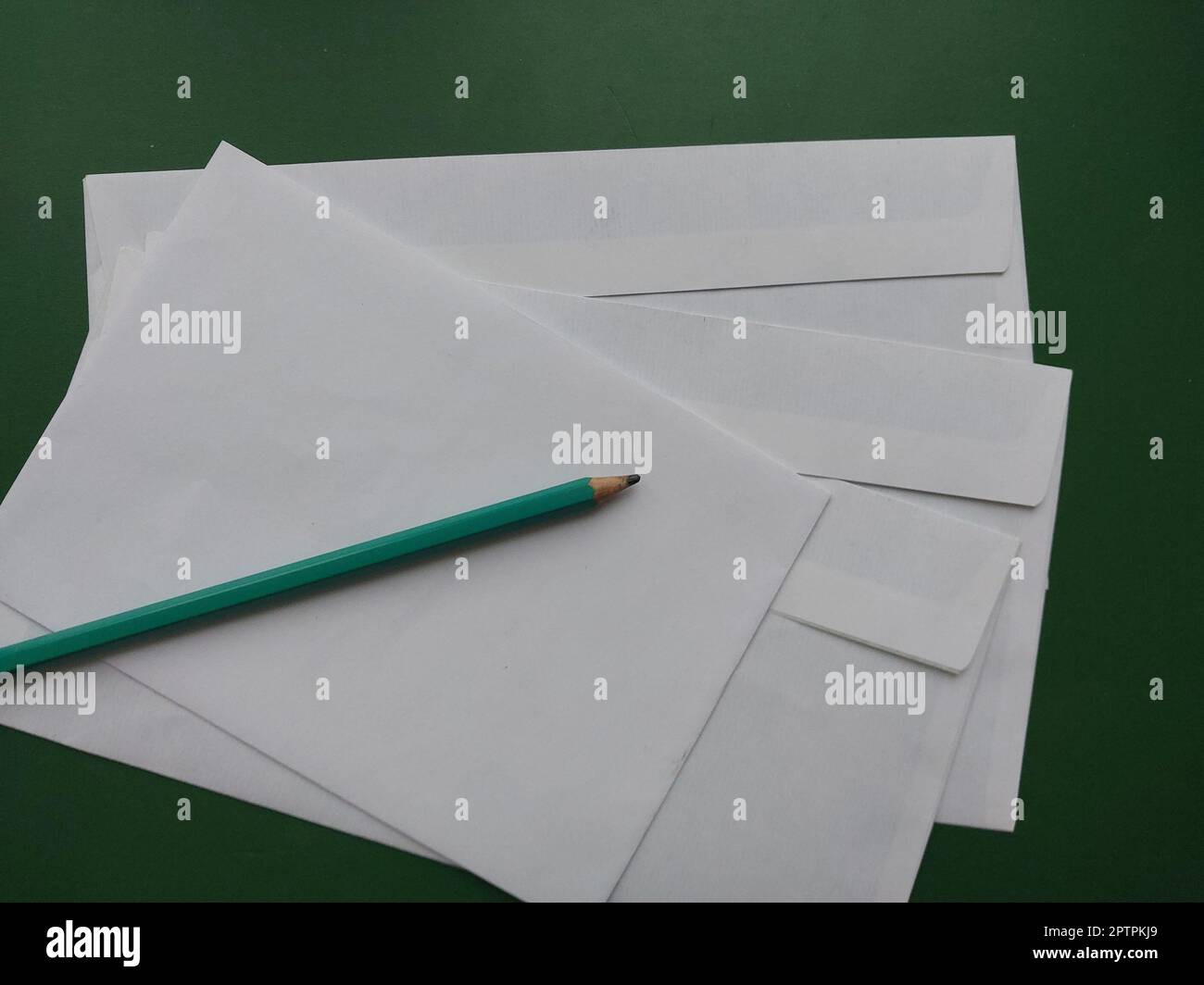 Envelope for sending letters in a the post office Stock Photo - Alamy