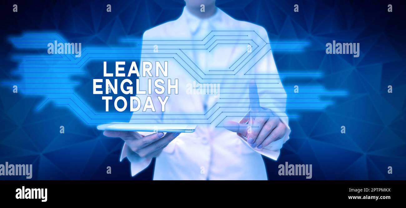 Conceptual display Learn English Today, Word Written on gain or acquire ...