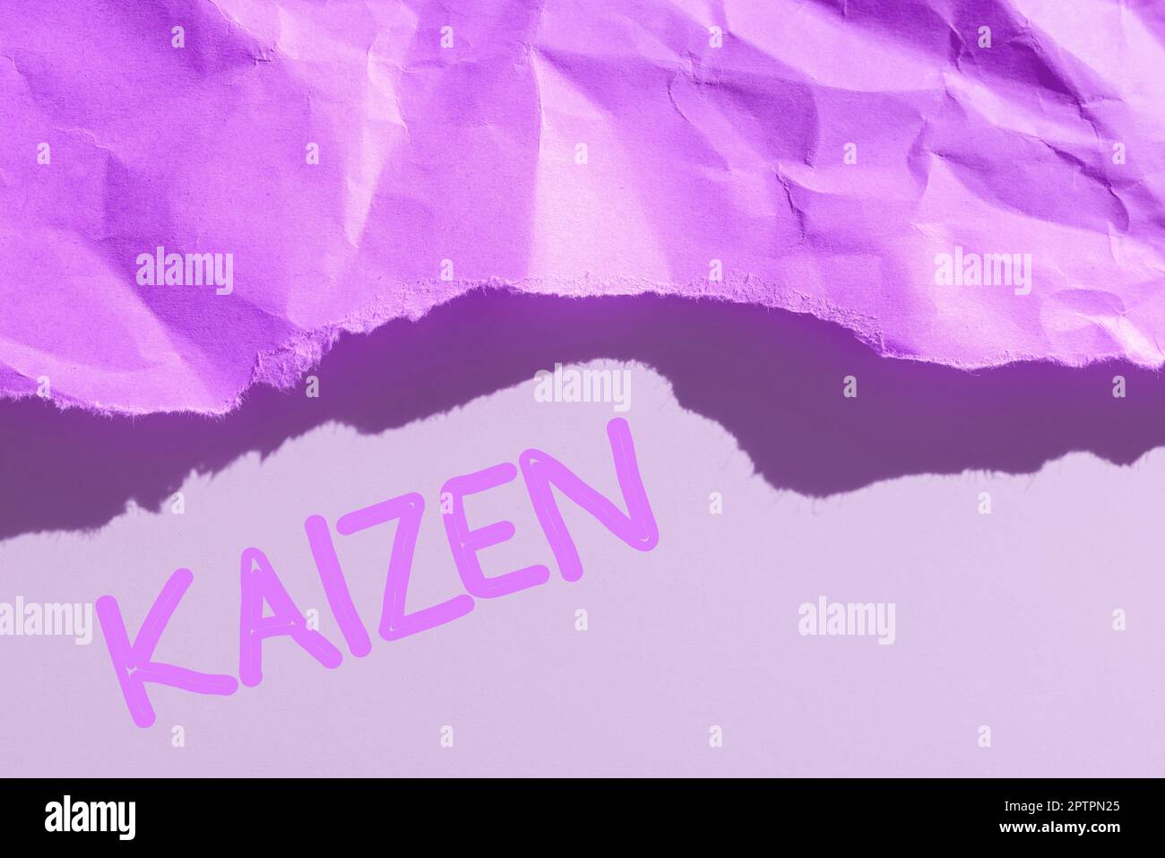 Hand writing sign Kaizen, Conceptual photo a Japanese business ...