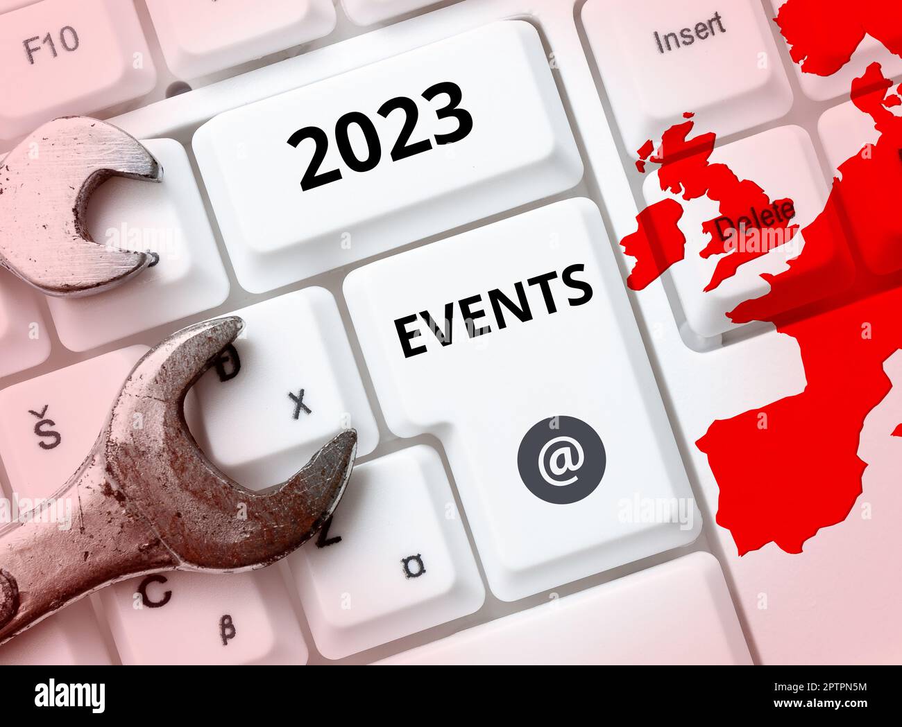 Sign displaying 2023 Events, Word for New year celebrations schedule ...