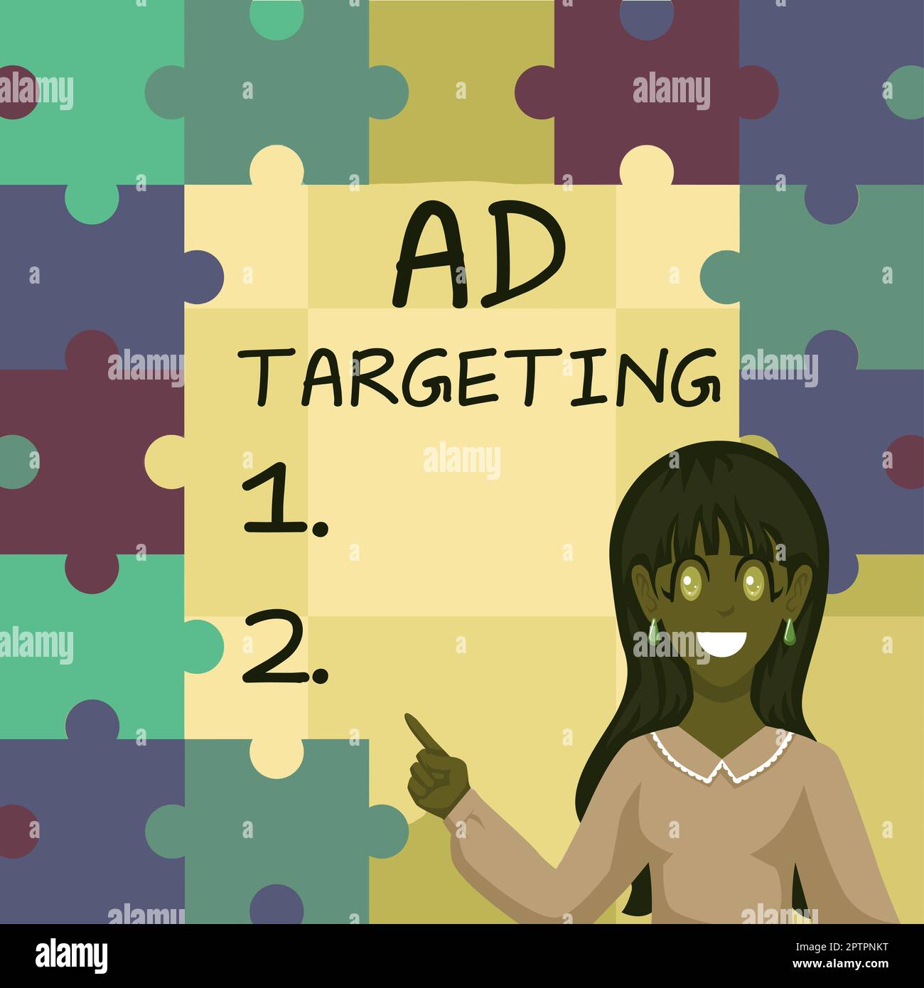 Text sign showing Ad Targeting, Business showcase target the most ...