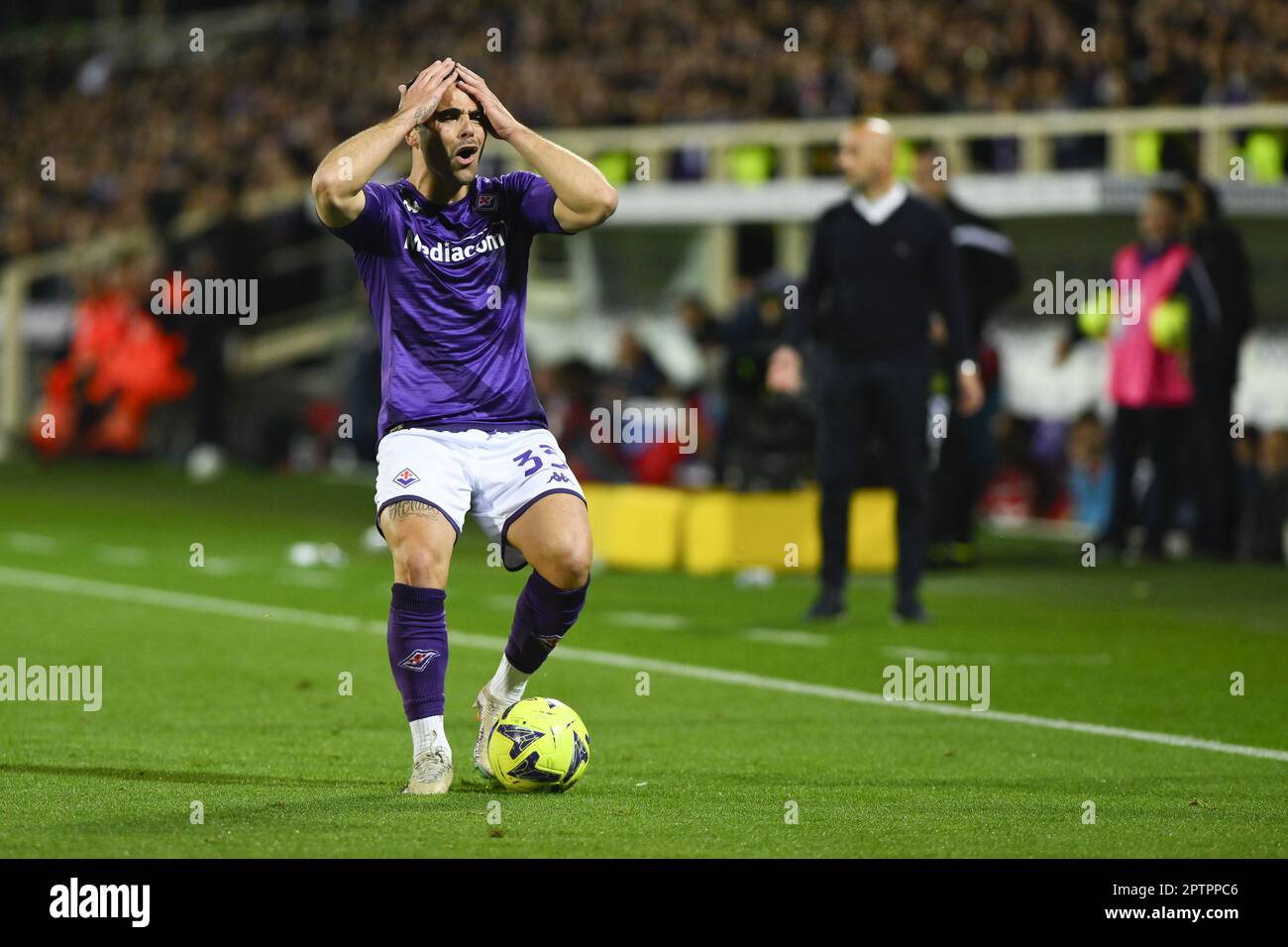 Riccardo Sottil of ACF Fiorentina during the Coppa Italia Semi Final ...