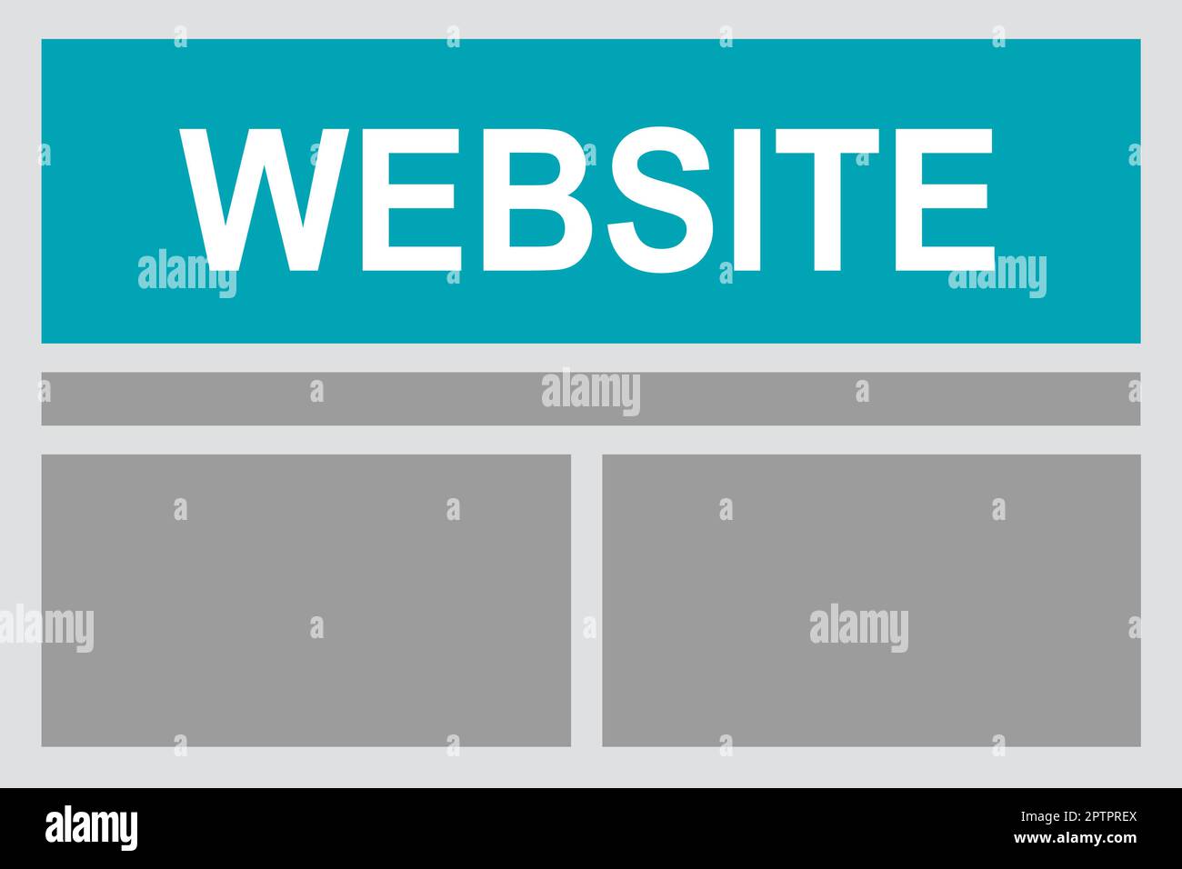 Website template with space for design. Illustration Stock Photo - Alamy