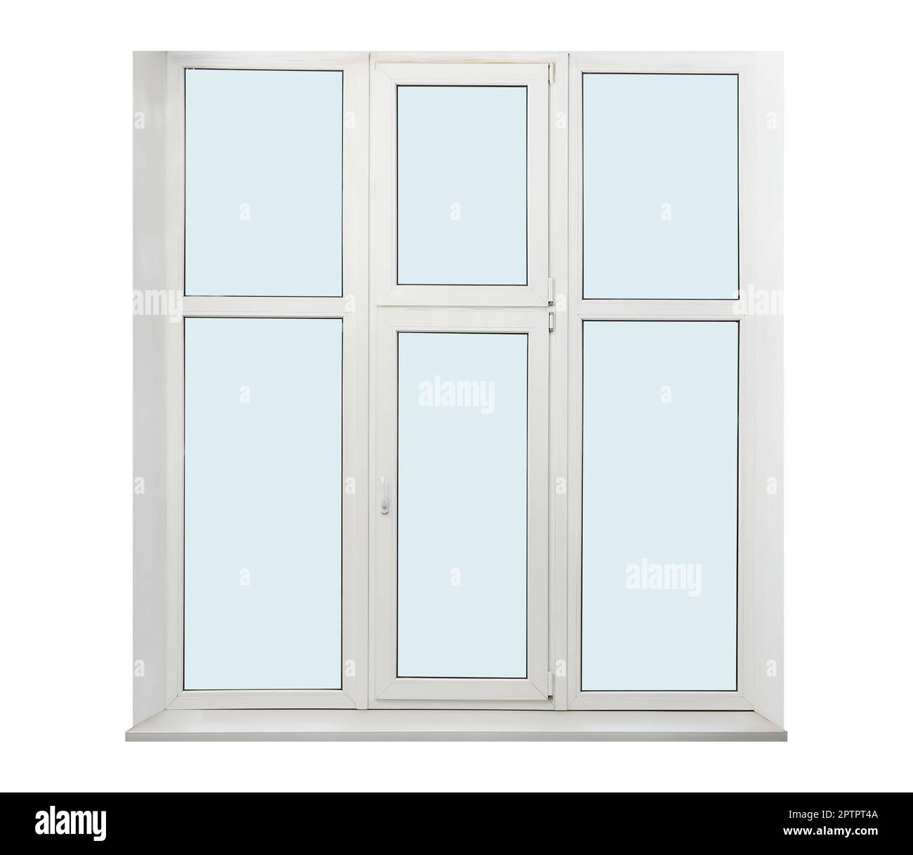 Modern stylish big window isolated on white Stock Photo - Alamy