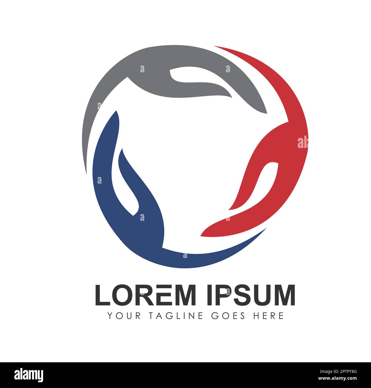 Circle Hand Logo vector Icon Stock Vector Image & Art - Alamy