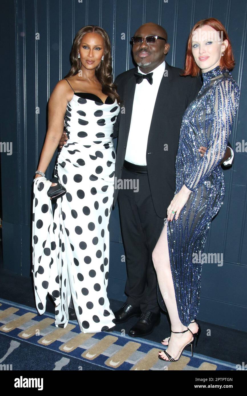 New York, NY, USA. 27th Apr, 2023. Iman, Edward Enninful OBE and Karen ...