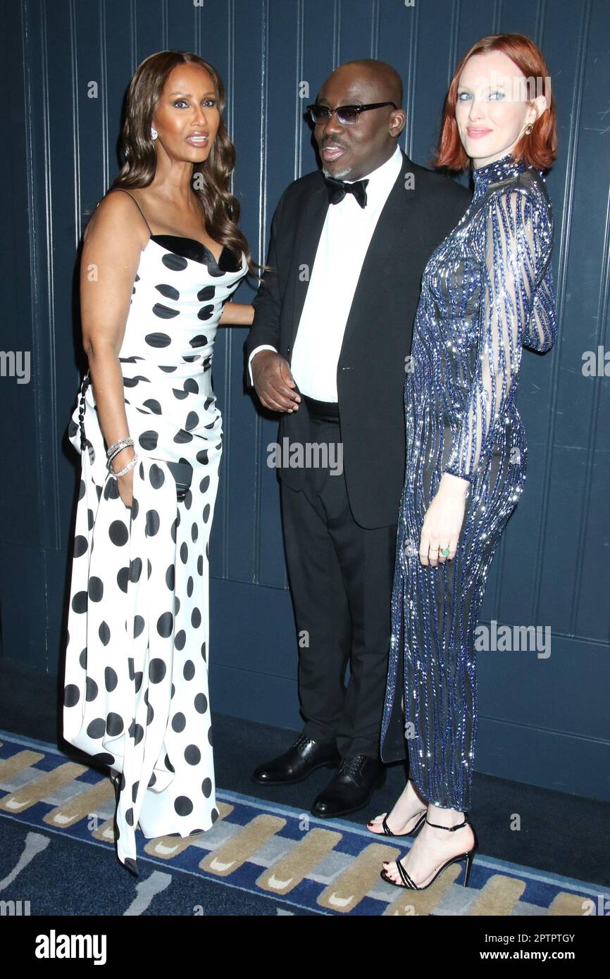 New York, NY, USA. 27th Apr, 2023. Iman, Edward Enninful OBE and Karen ...