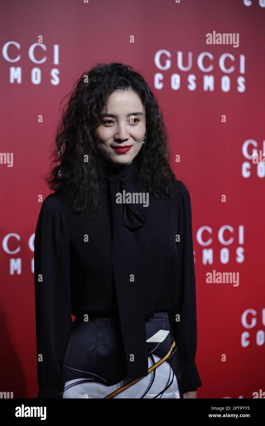 Chinese actress and singer Song Jia attended the Gucci activity in ...
