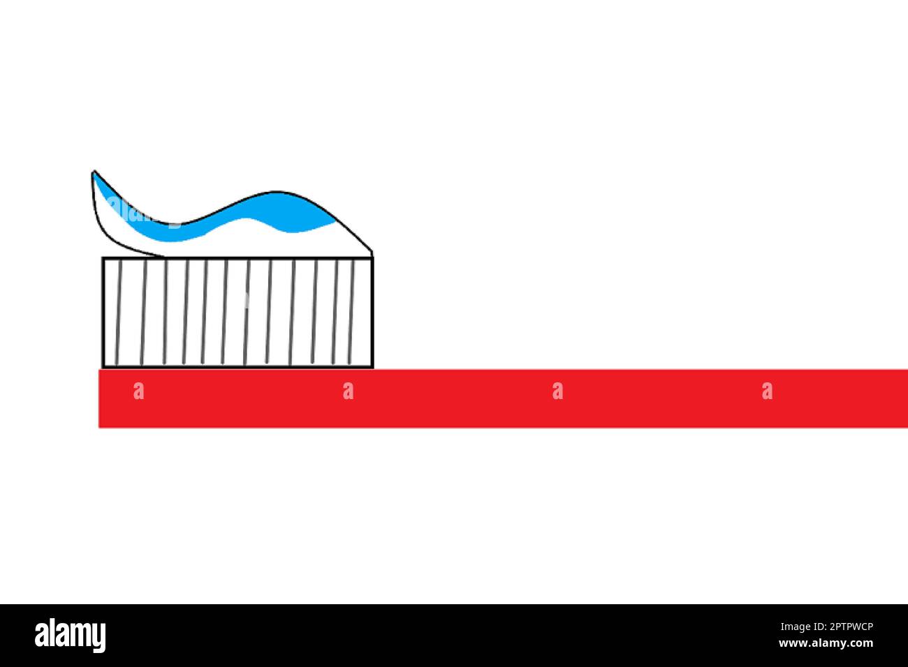 Red white blue toothpaste Cut Out Stock Images & Pictures - Alamy