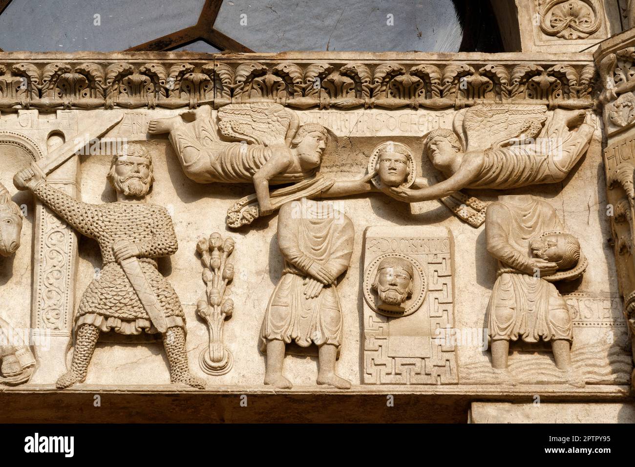 Miracles of Saint Donnino, the decapitation of saint Donnino - Façade ...